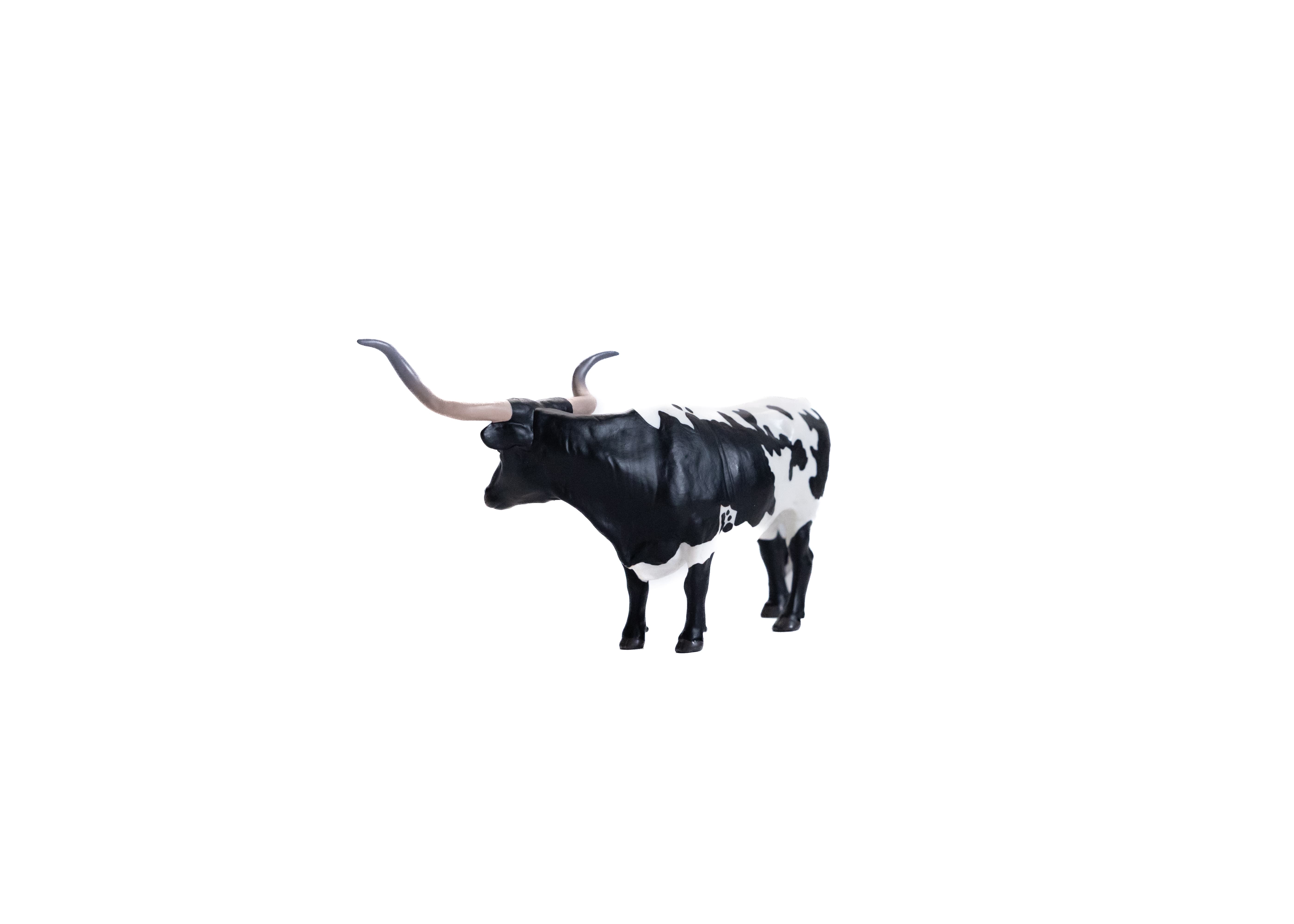 Little Buster Toys: Texas Longhorn Steer Black/White